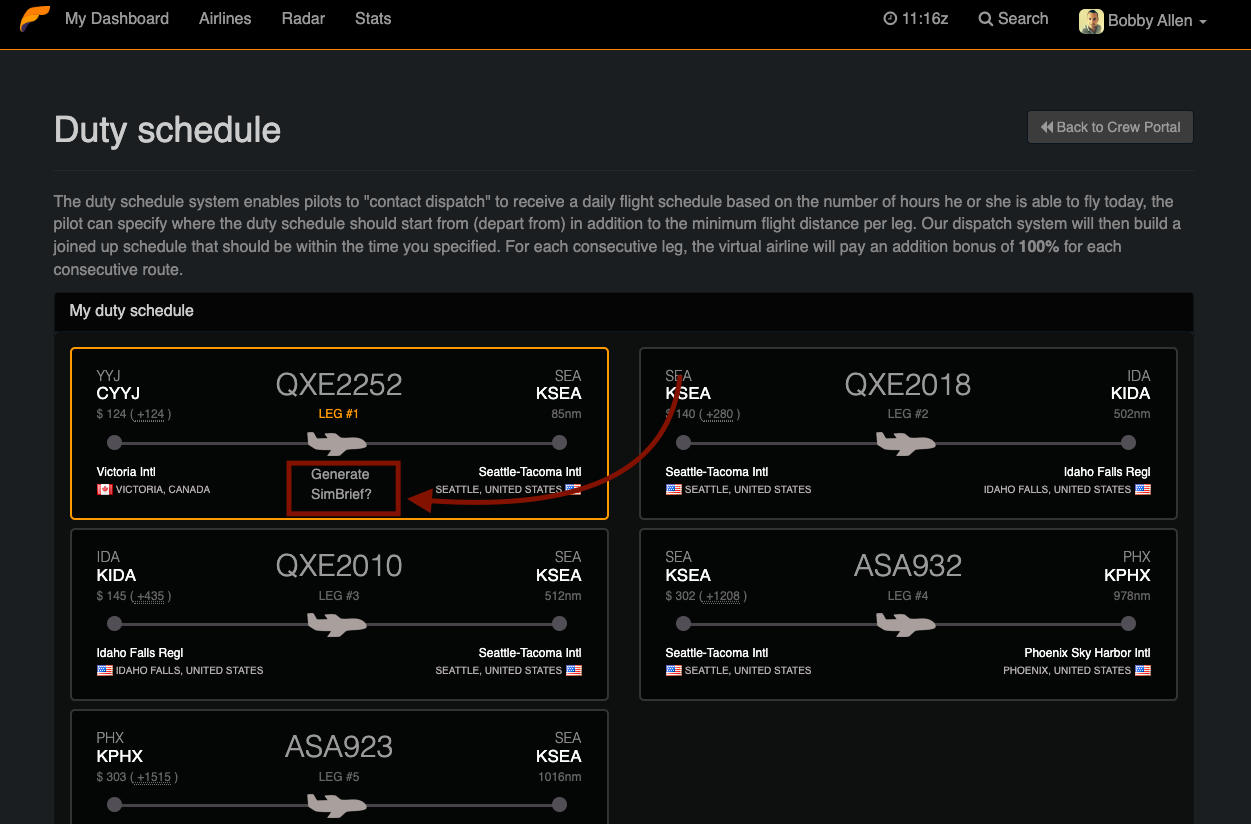 New “SimBrief” integration – FsHub Blog