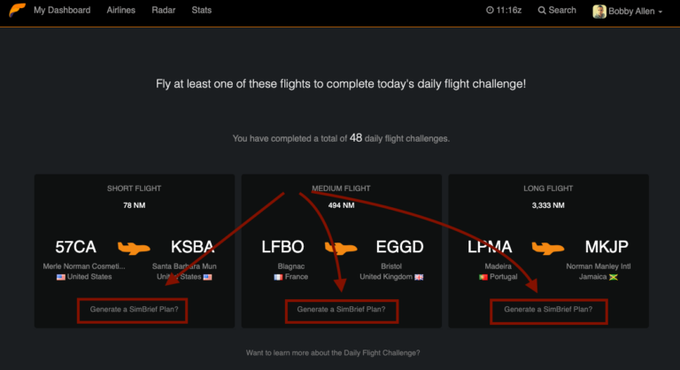 New “SimBrief” integration – FsHub Blog